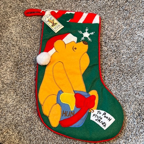 Disney | Holiday | Classic Winnie The Pooh Christmas Stocking | Poshmark